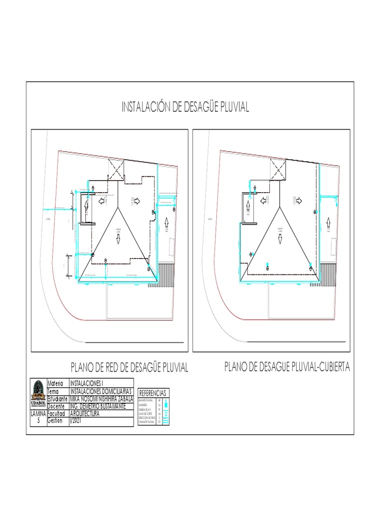 Plano Desague Pluvial PDF5 | PDF