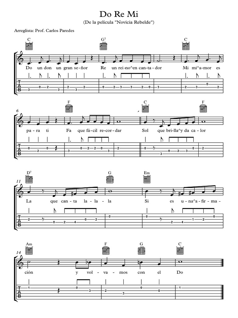 canción Do Re Mi | PDF