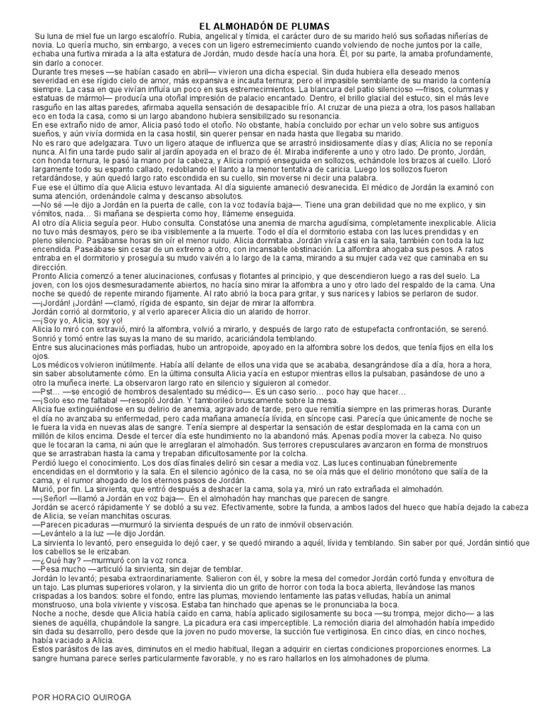 El Almohadon de Plumas | PDF