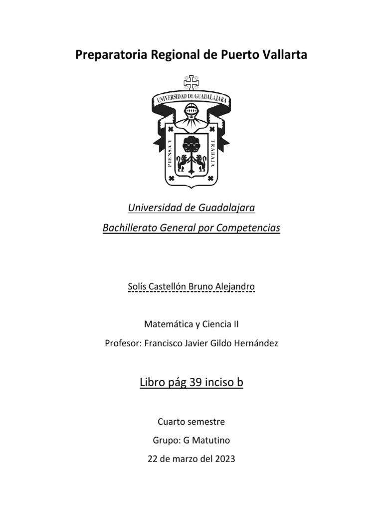 Bruno Solis - Libro Pág 39 Inciso B | PDF