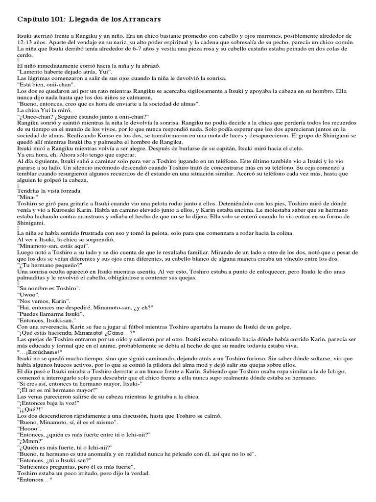 Rebirth in Bleach Capitulo 101-116 | PDF | Ficciones de misterio ...