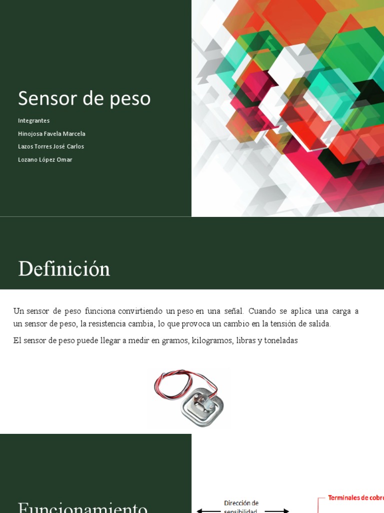 Presentacion de Sensor | PDF | Ciencias fisicas | Física Aplicada e Interdisciplinaria