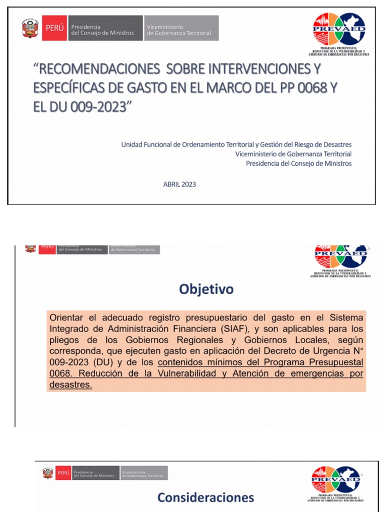 Presentación DU 009-2023 | PDF