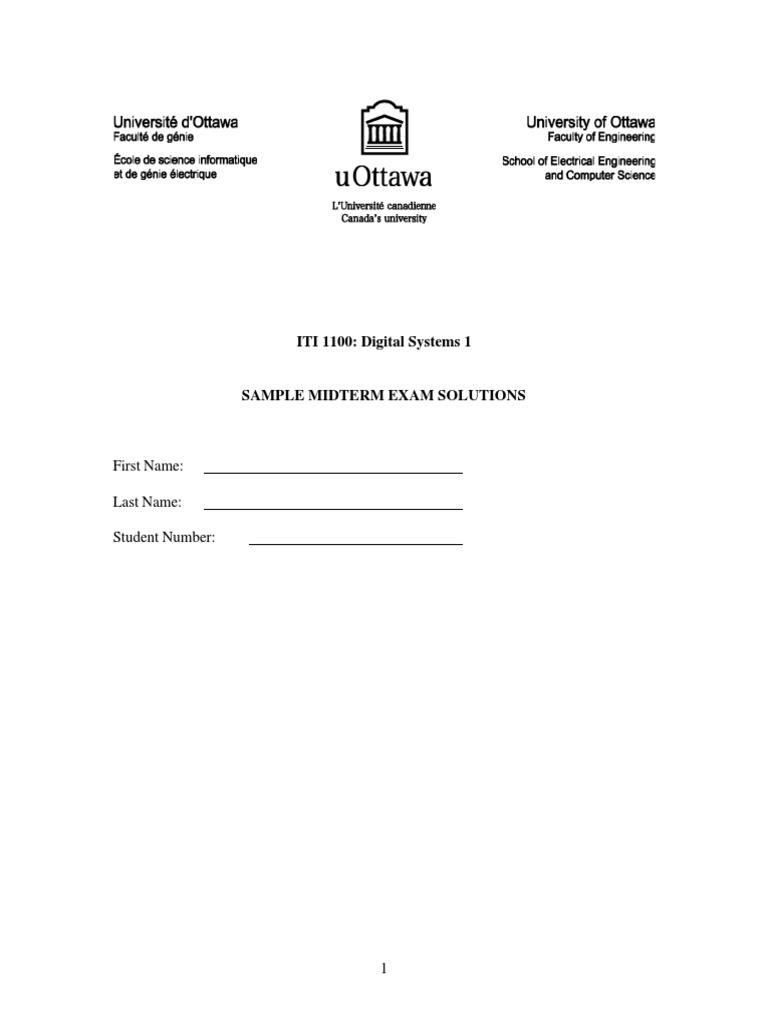 Sample Midterm Exam | PDF | Logic | Computer Architecture Sample Midterm Exam | PDF | Logic | Computer Architecture