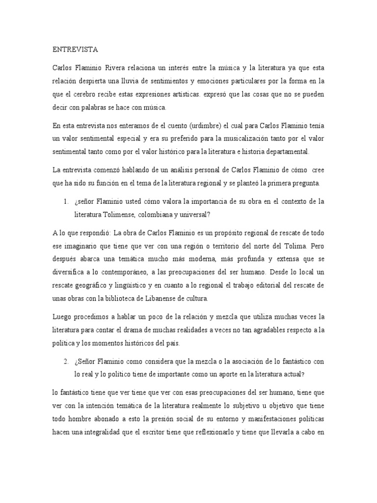 Entrevista Redactada | PDF