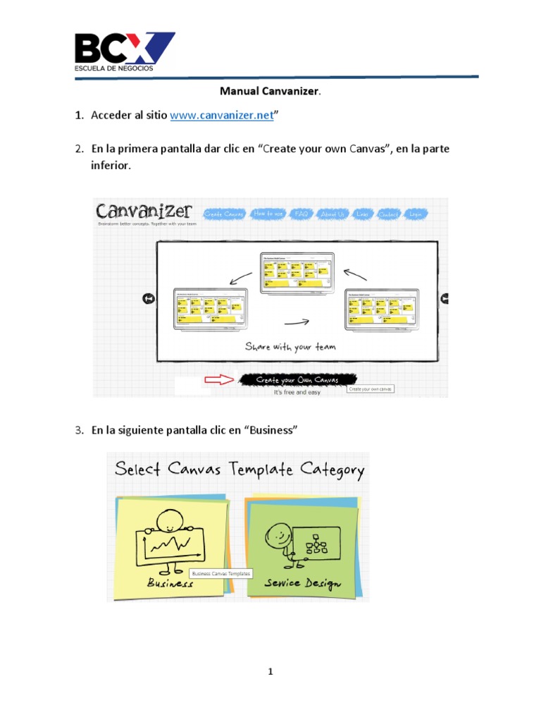 Guía para usar Canvanizer en español | PDF | Informática