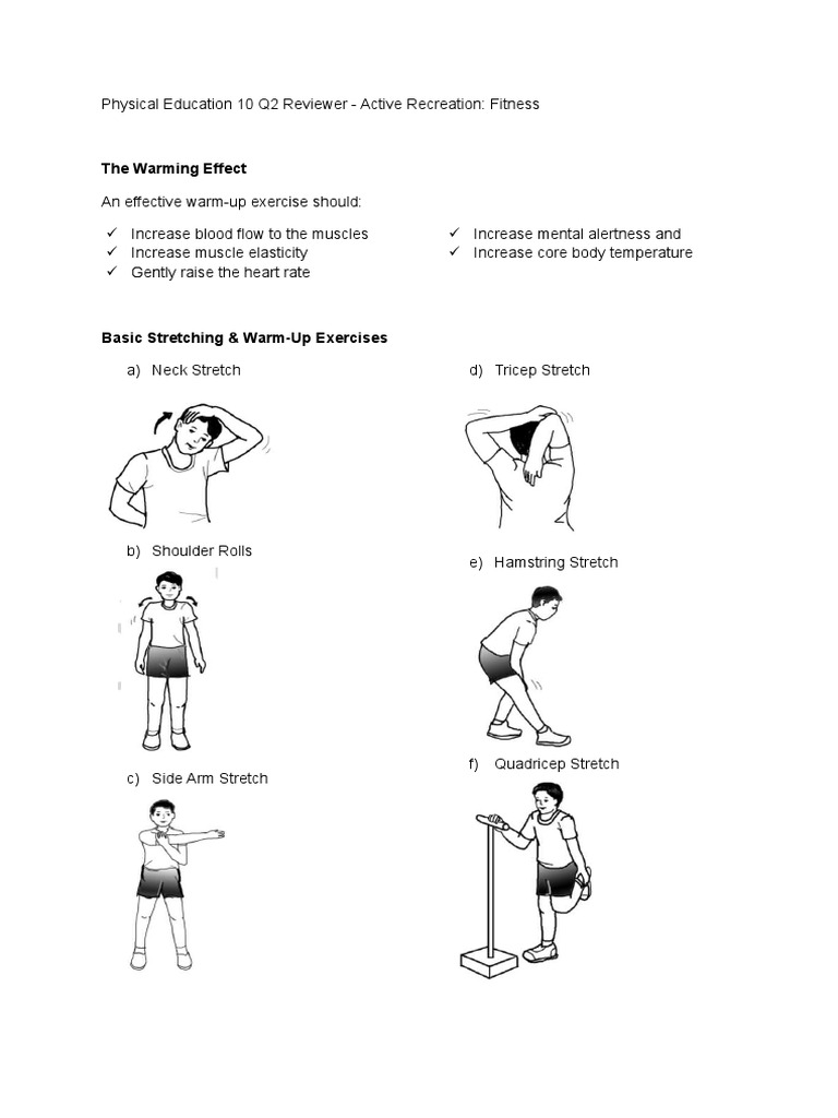 Physical Education 10 Q2 Reviewer | PDF | Weight Training | Clinical ...