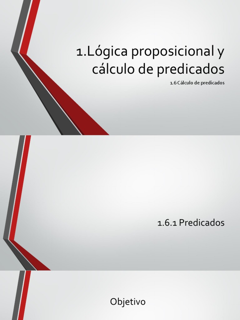 Cálculo de Predicados | PDF | Lógica de primer orden | Proposición