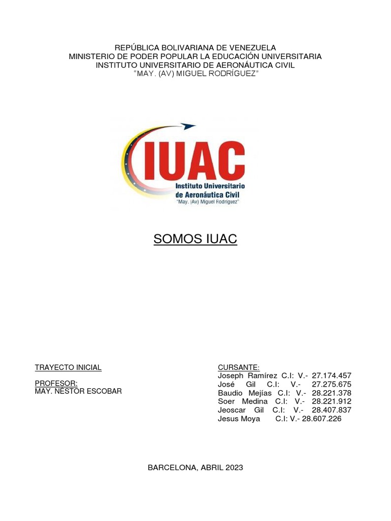 Historia y Valores del IUAC | PDF | Sociedad | Conocimiento