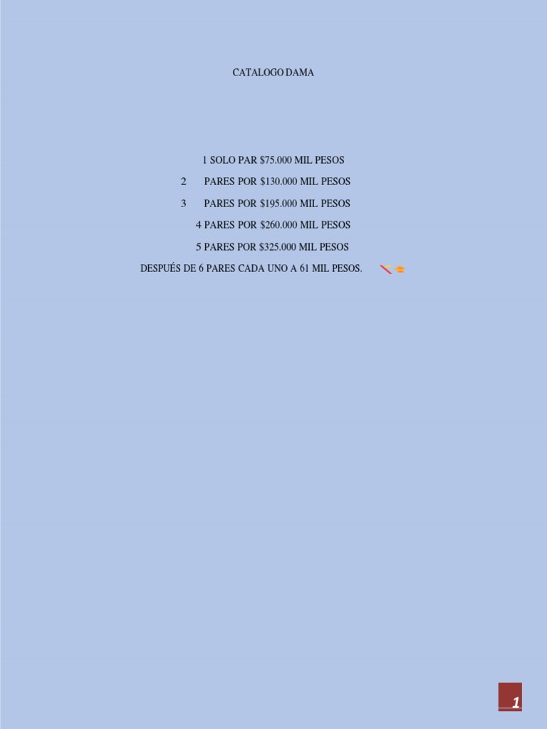 Catalogo Dama | PDF