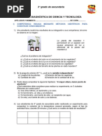 Evaluación Diagnostica Del Área de Ciencia y Tecnología Del 2do Grado ...