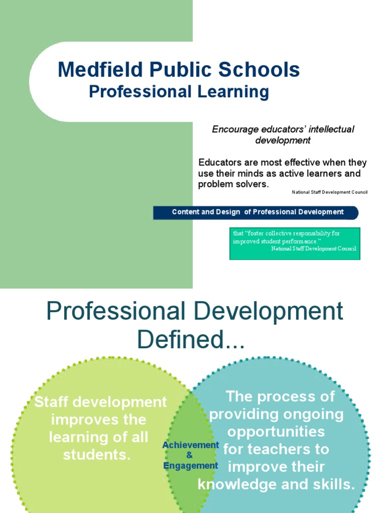 Medfield Public Schools: Professional Learning | PDF