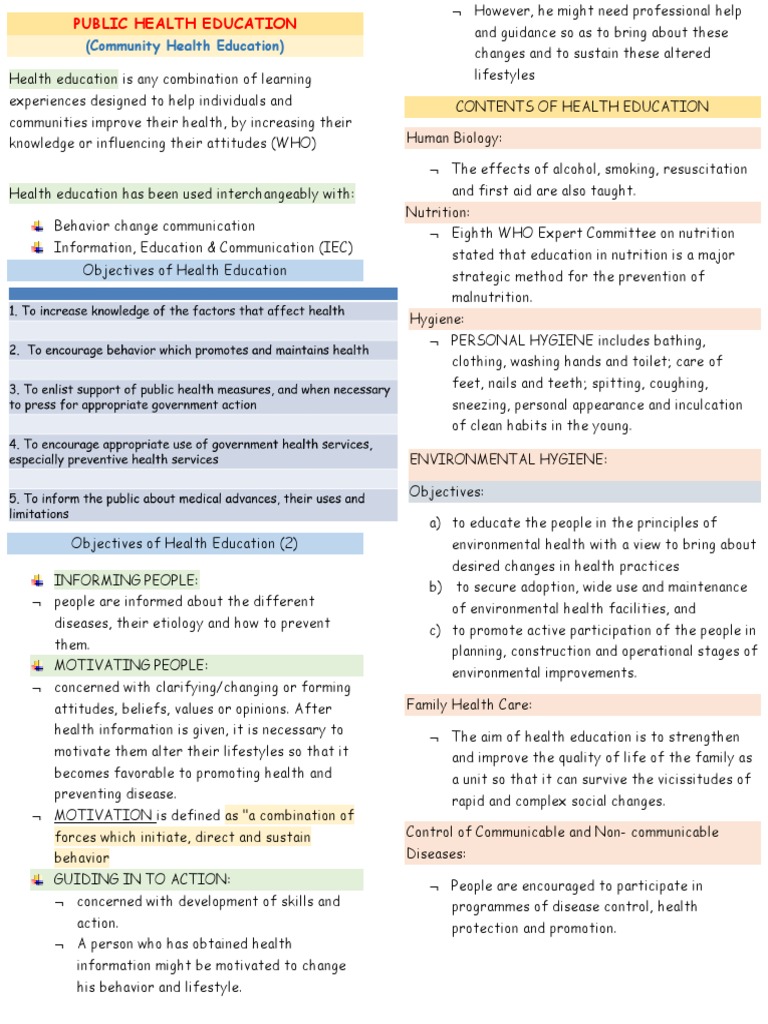 Community Health Education | PDF | Health Education | Medical Specialties