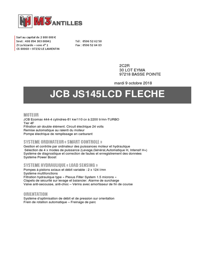 JS145 BRH | PDF | Frein | Véhicules