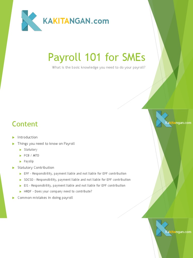 Kakitangan 101A Payroll Part 1 | PDF | Payroll Tax | Employment