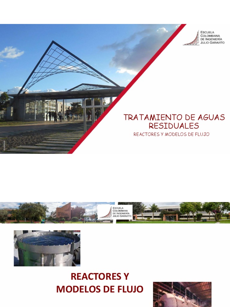 Reactores y Modelos de Flujo PTAR | PDF | Reactor Quimico | Río