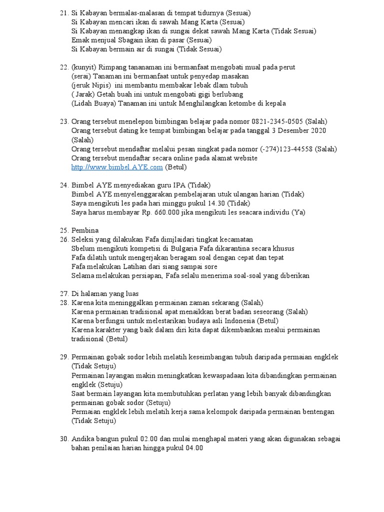 Si Kabayan Bermalas | PDF