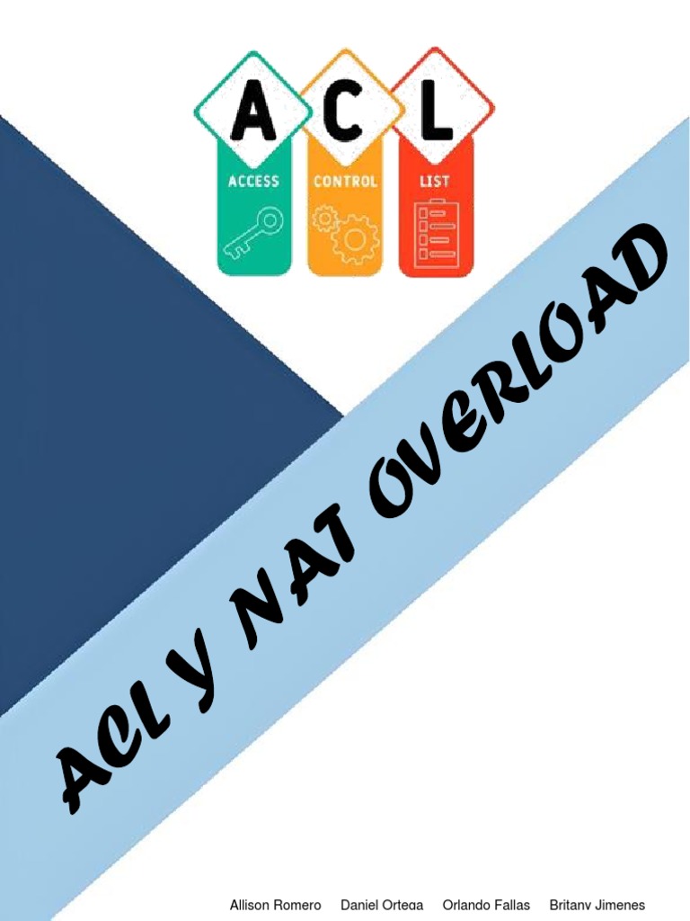 Acl y Nat Overload | PDF | Enrutador (Computación) | Red de computadoras
