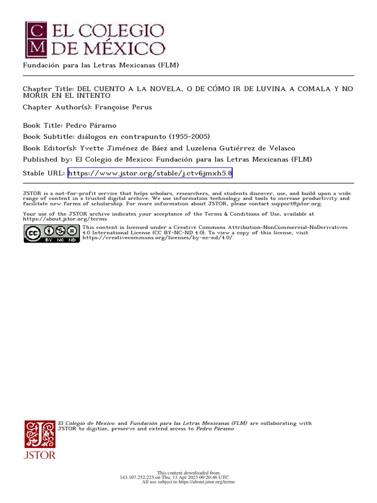 Reflexiones sobre Rulfo: Luvina y Comala | PDF | Narración