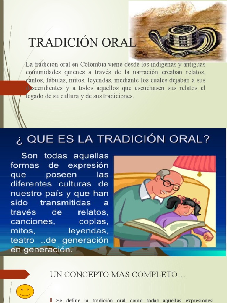 Tradición Oral Pdf Tradición Oral