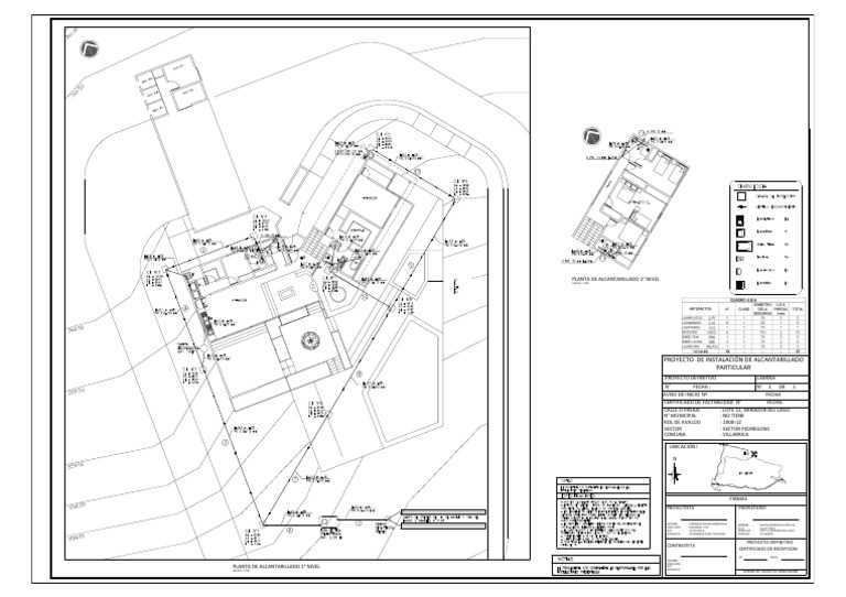 Plano de Redes de Recoleccion Alcantarillado Arturo CasaBlnca | PDF ...