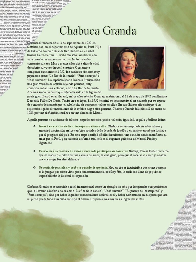 Chabuca Granda | PDF