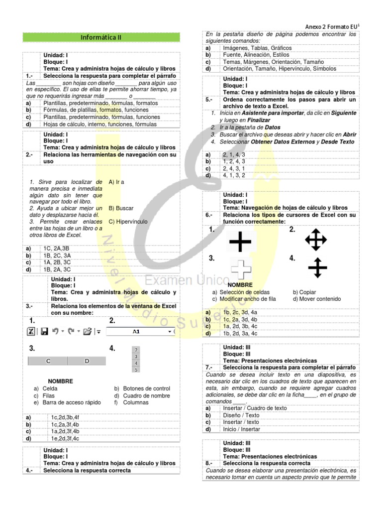 MCR Infoii | PDF | Hoja de cálculo | Microsoft Excel