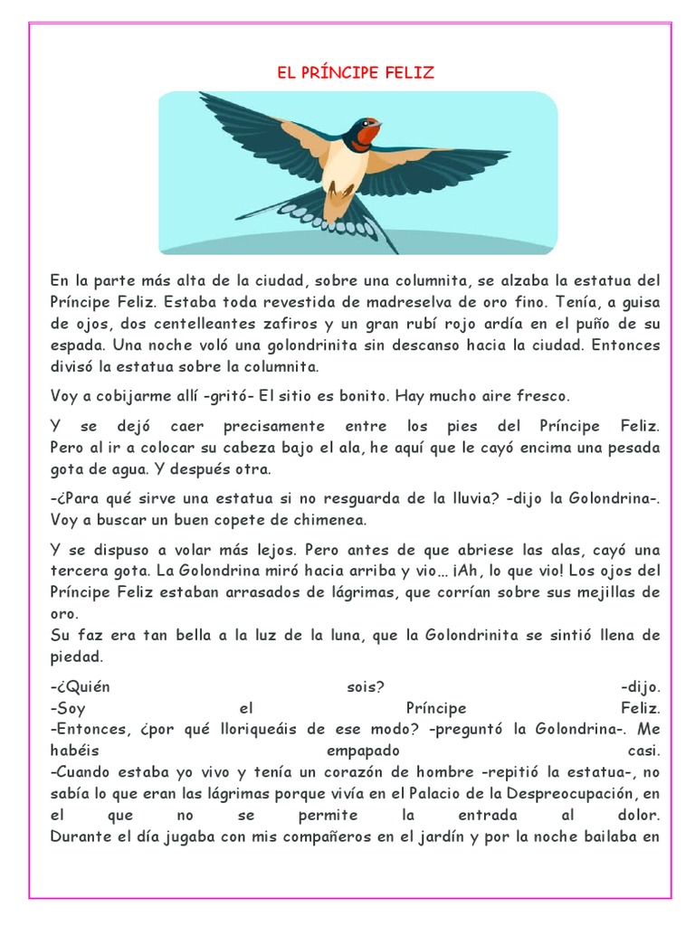 El Príncipe Feliz | PDF