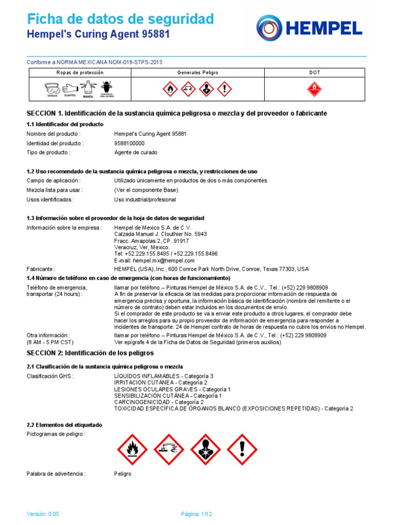 Hempadur Mastic Curing | PDF | Ventilación (Arquitectura) | Agua