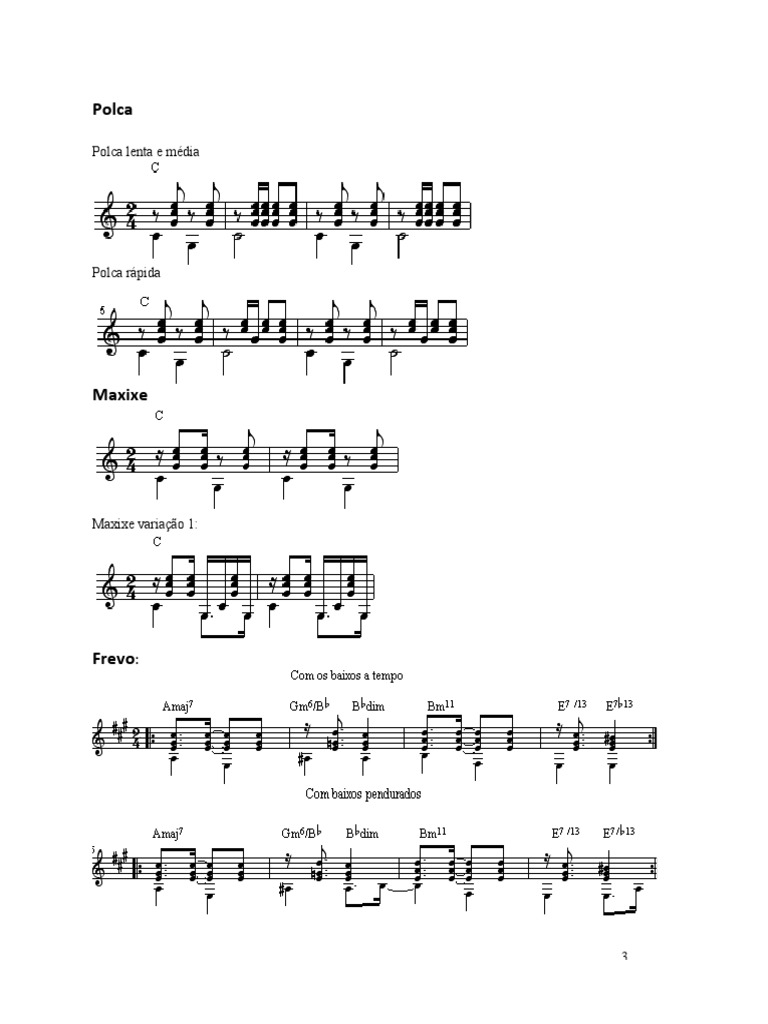 Levadas Do Violao Brasileiro PDF Free | PDF