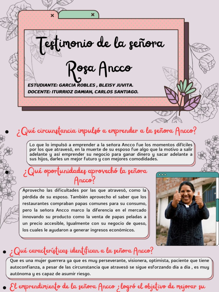 Testimonio de La Señora Rosa Ancco | PDF