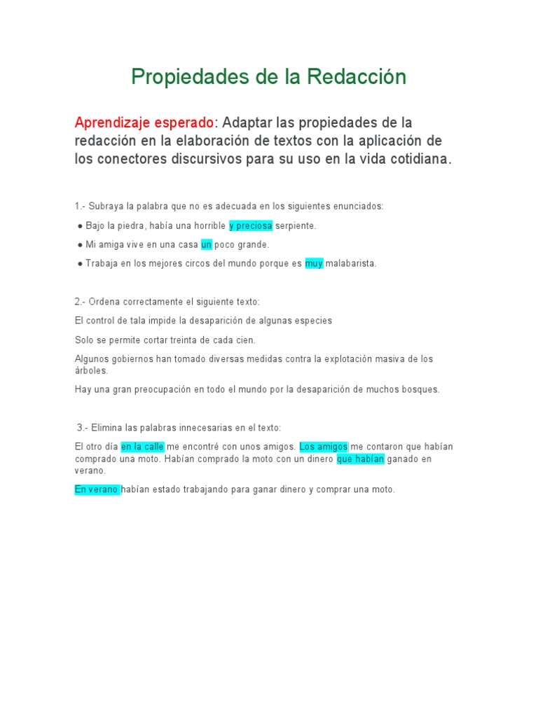 Propiedades de La Redacción | PDF