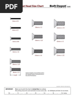 CounterSink Holes Chart | PDF | Engineering Tolerance | Screw