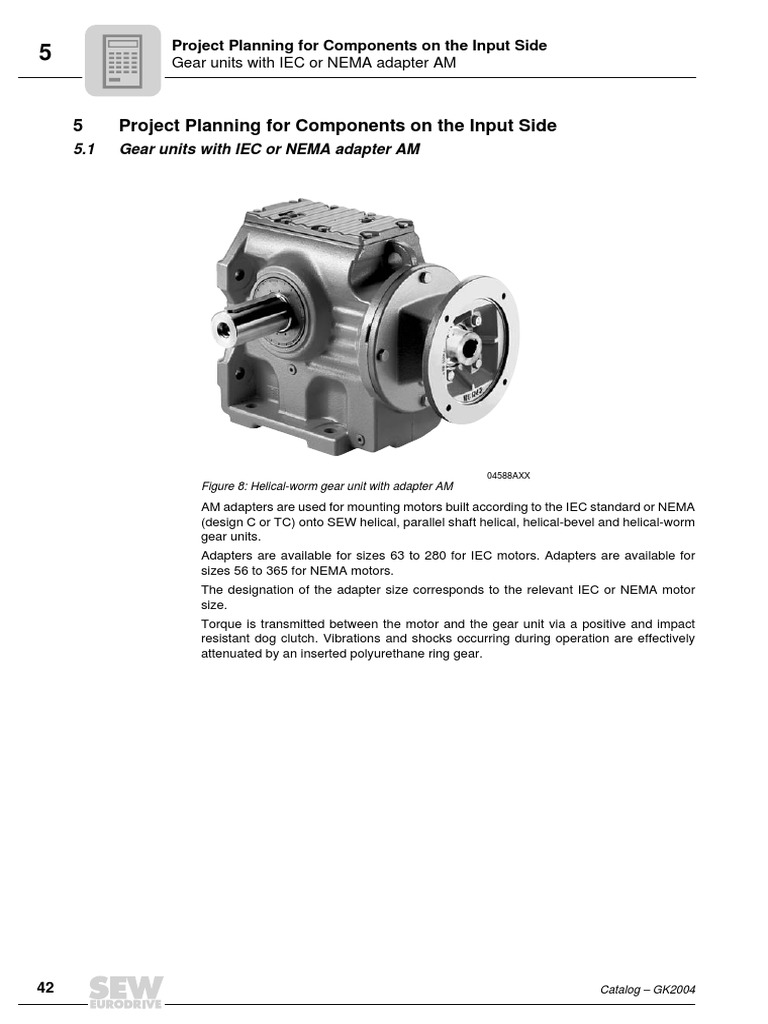 Sew Nema-C Adapter | PDF | Gear | Torque