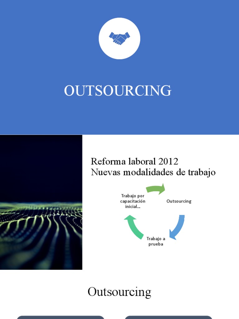 OUTSOURCING | PDF | Outsourcing | Derecho laboral