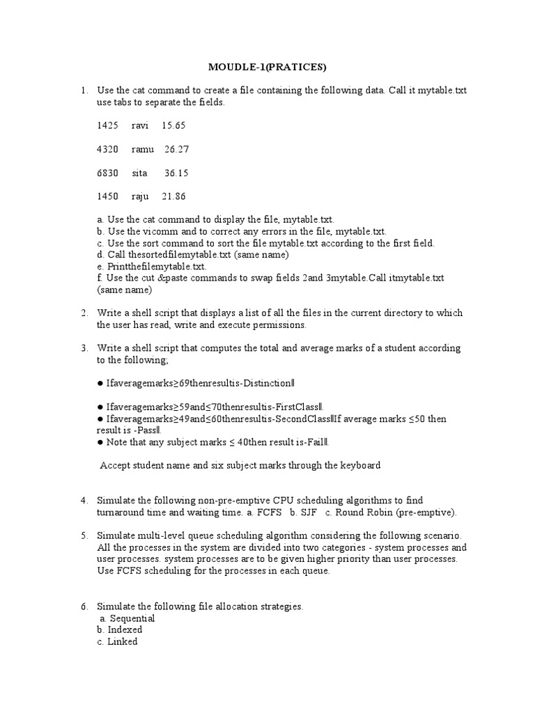 Os Lab Pratices Finialized | PDF | Applied Mathematics | Computing