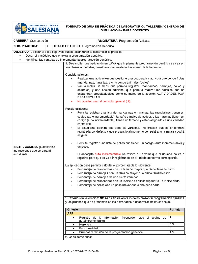 01.01c App. Progra Generica | PDF | Programación de computadoras | Software de la aplicacion