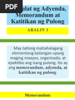 Aralin 1 Pagsulat NG Memorandum | PDF