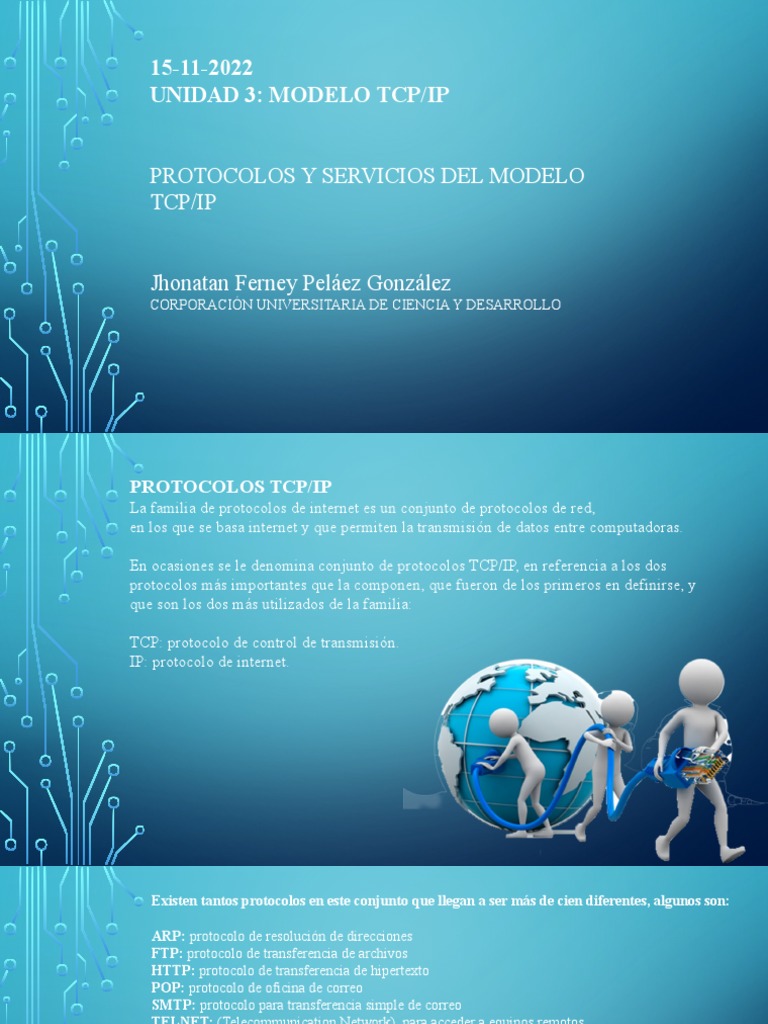 Protocolo TCP/IP: Capas y Servicios | PDF | Protocolos de internet | Conjunto de protocolos de ...