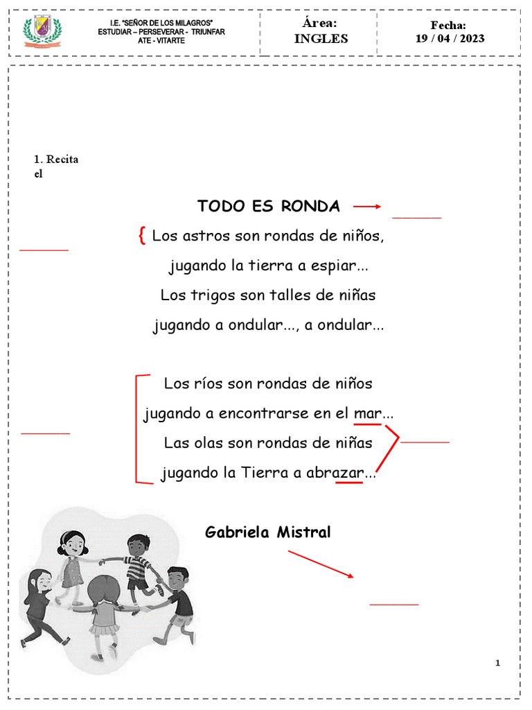 Todo es Ronda: Poema de Mistral | PDF