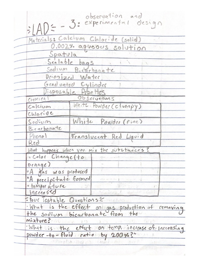 LAB: Experimental Design | PDF
