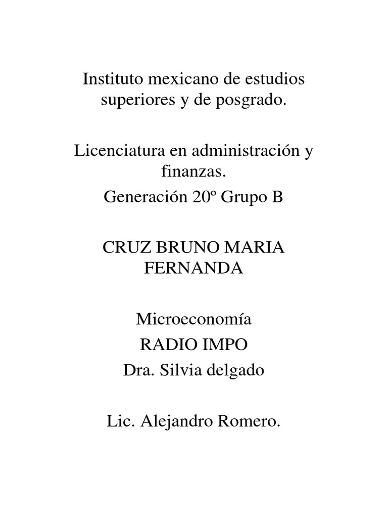 Radio Impo Micro 22.03.23 | PDF