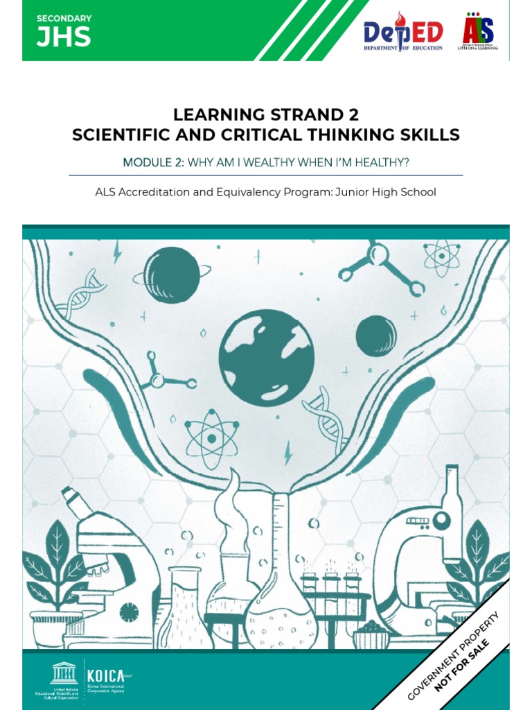 Learning Strand 2 Scientific and Critical Thinking Skills: ALS Accreditation and Equivalency ...