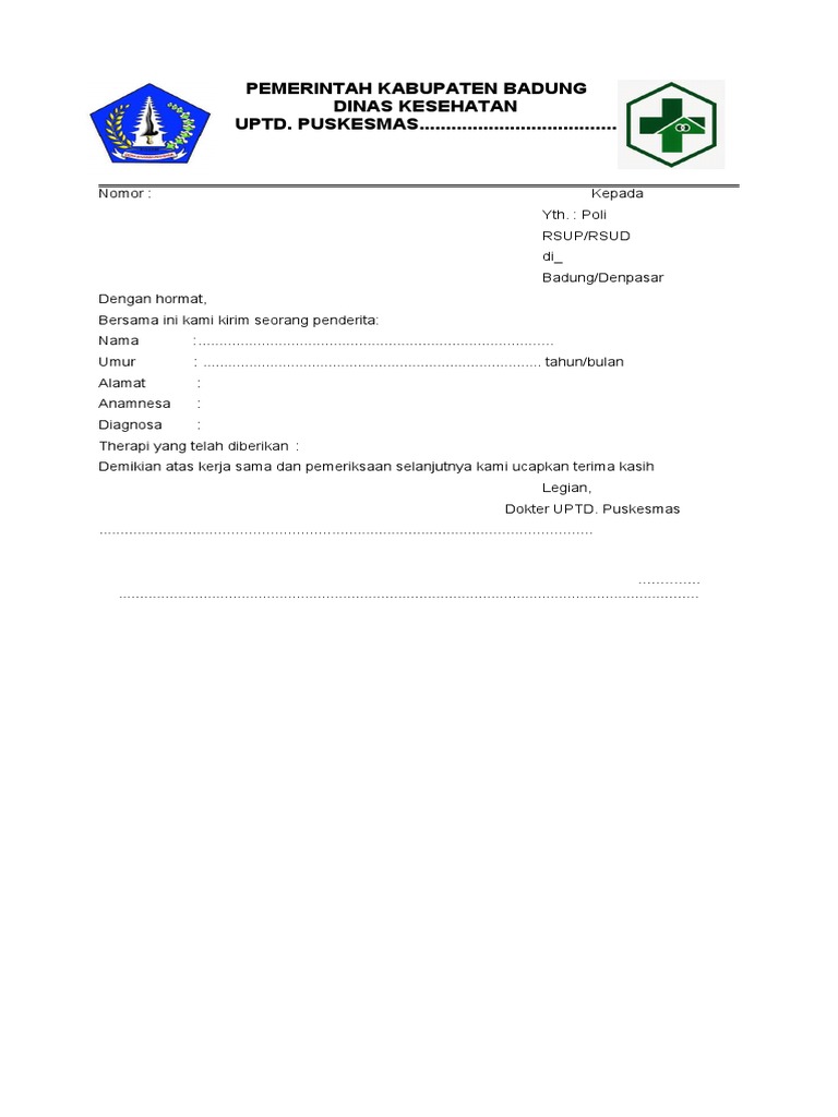 Form Rujukan Manual | PDF