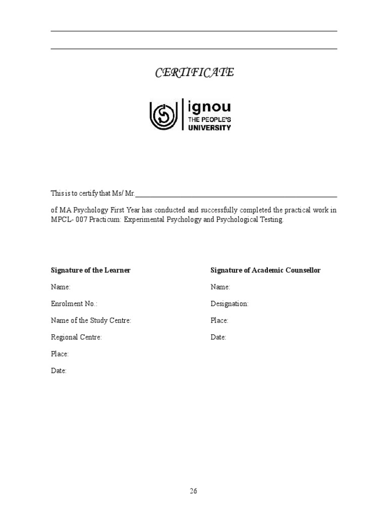 Certificate: Appendix-2 | PDF