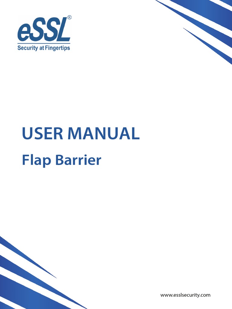 Flap Barrier User Manual | PDF | Access Control | Screw