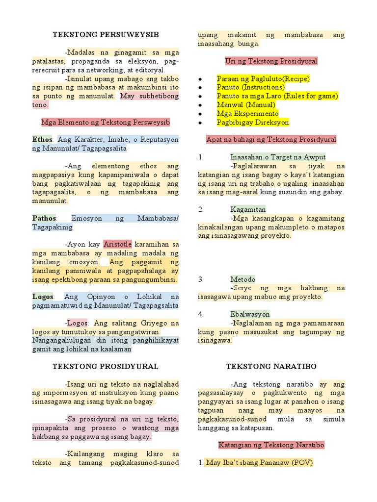 Tekstong Persuweysib | PDF