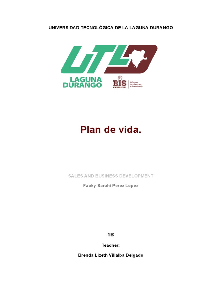 Plan De Vida Pdf