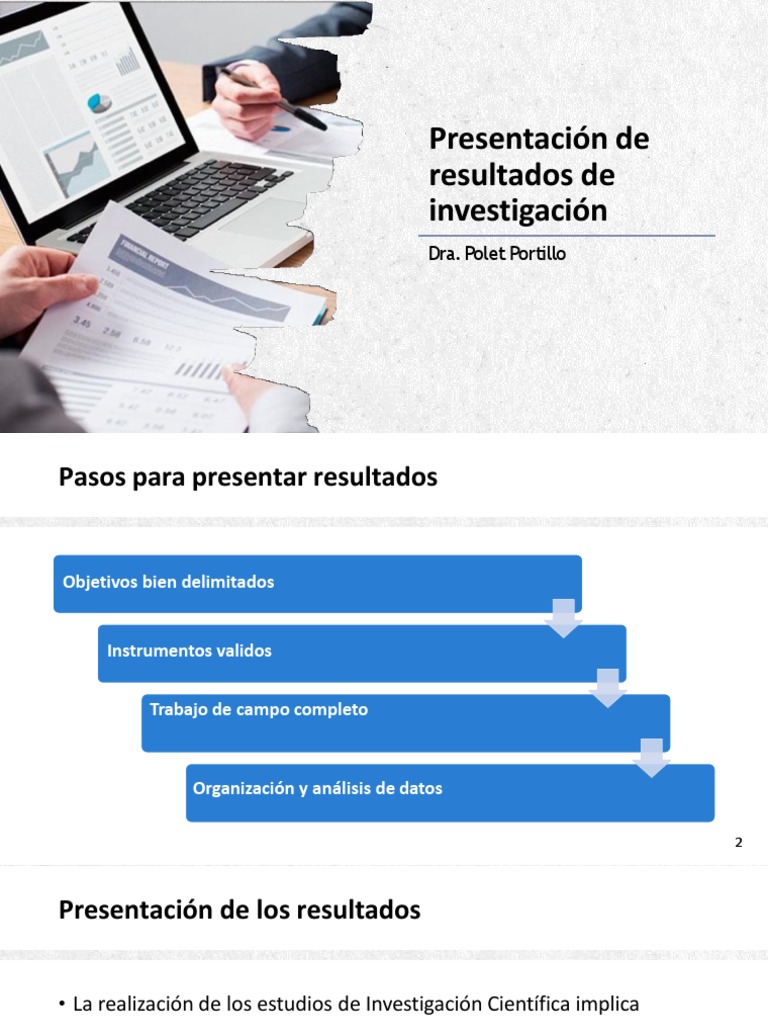 Presentación de Resultados de Investigación | PDF | Investigación ...