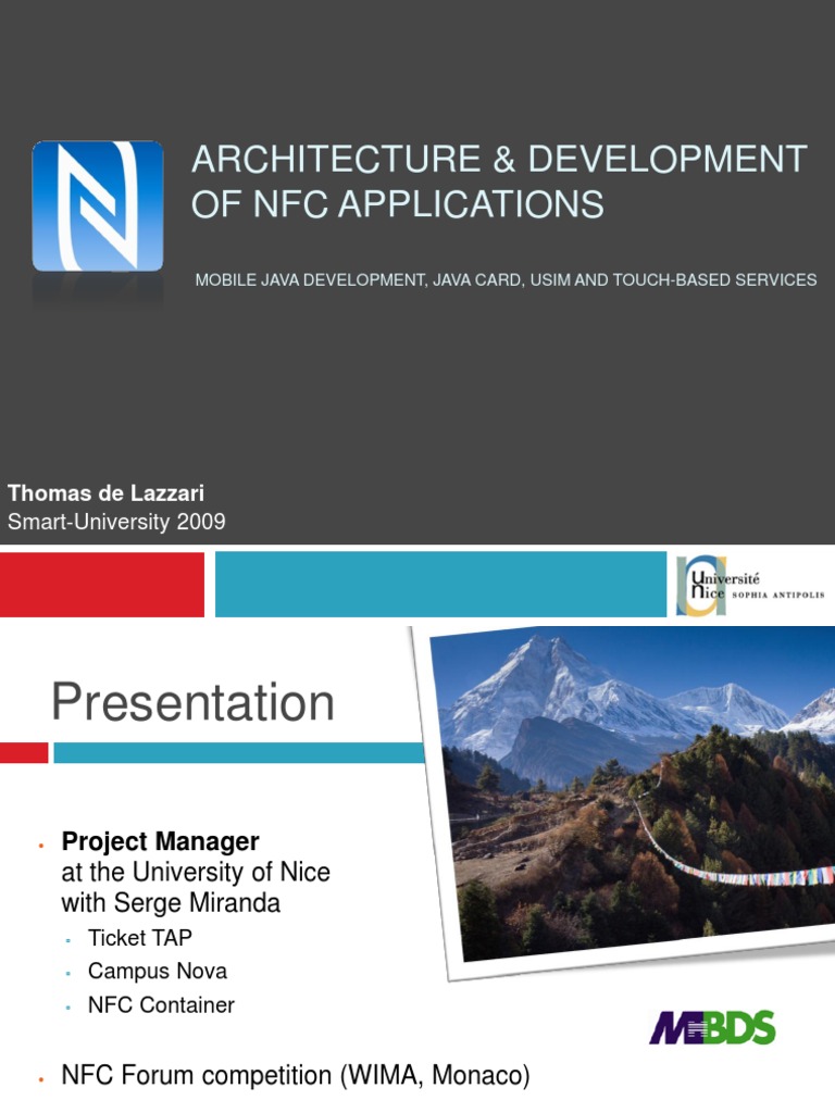 Thomas de Lazzari Architecture and Development of NFC Applications Smart-University 092009 | PDF ...